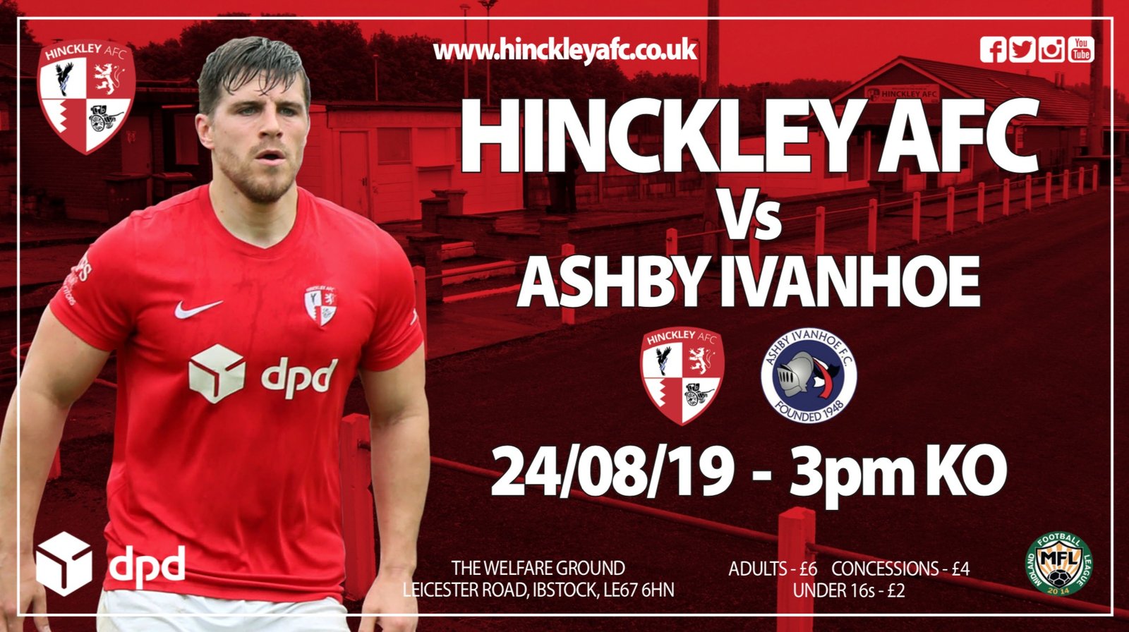 Match Preview: Ashby Ivanhoe (h) - Hinckley AFC Official