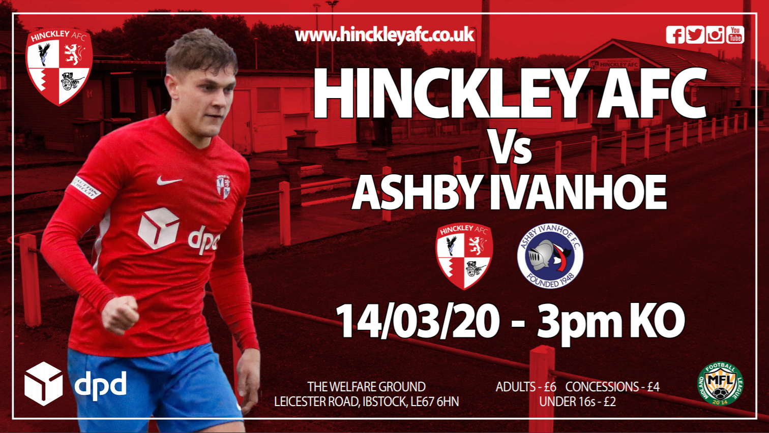 Match Preview: Ashby Ivanhoe (h) - Hinckley AFC Official