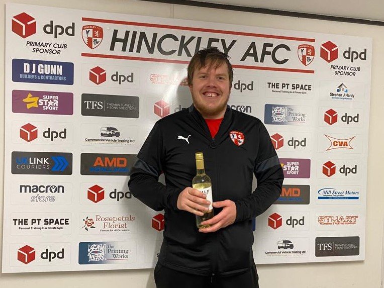 Tom Weale: Supporters' Man of the Match v Chelmsley - Hinckley AFC Official