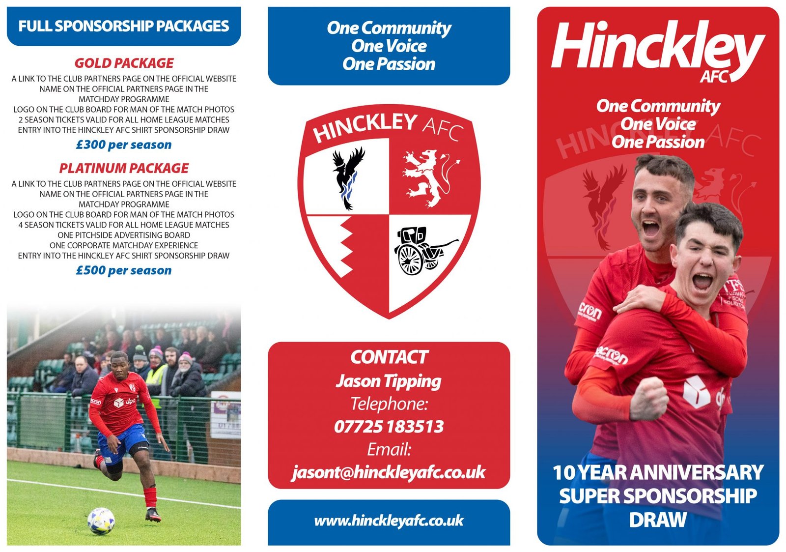 Date set for sponsorship prize draw - Hinckley AFC Official
